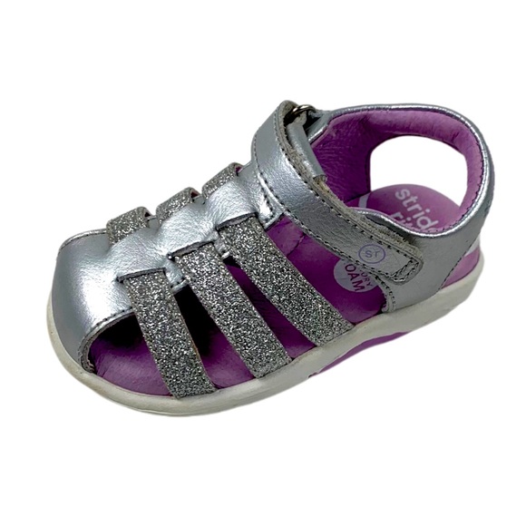 Stride Rite | Shoes | Stride Rite Sgt Luna Silver Glitter Fisherman ...